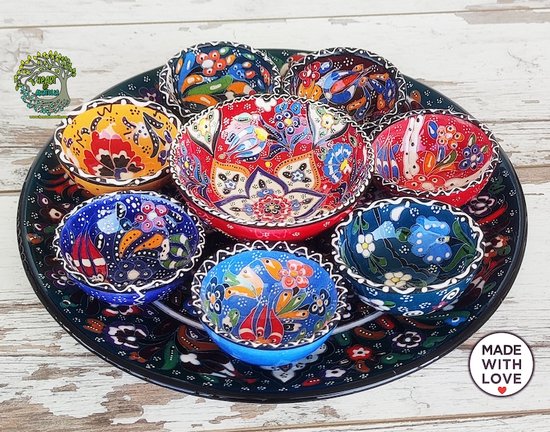 Set de 9 plats de Plats de présentation | Apéritif en céramique fait à la main Tapas... | bol.com