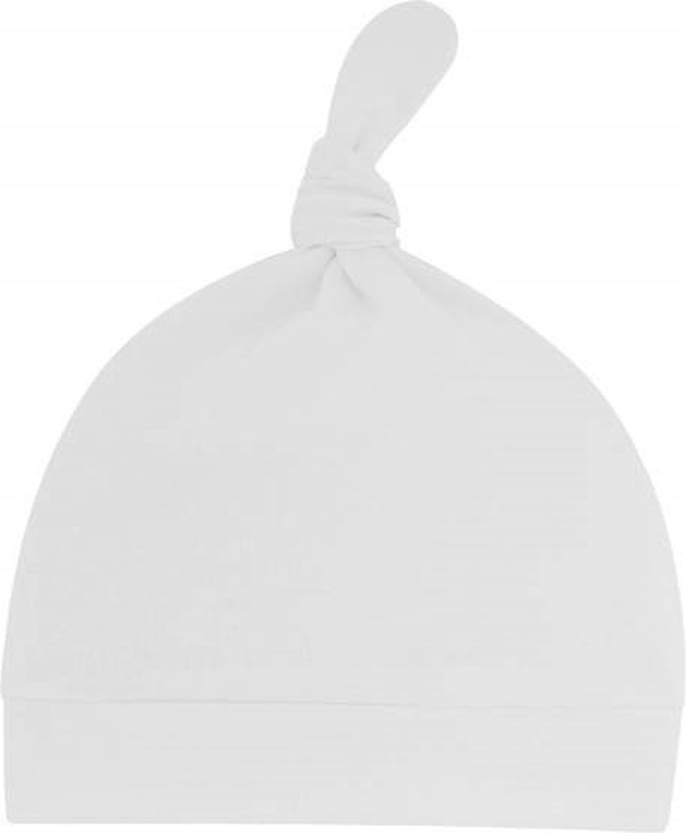 3 pack - Babymutsjes met Knoop - Wit - Pasgeboren baby muts | bol.com