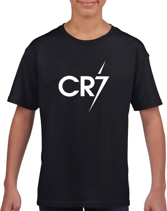CR7 T-Shirt - Cristiano Ronaldo - Kinder T-Shirt - Zwart - Maat 98 /104 ...