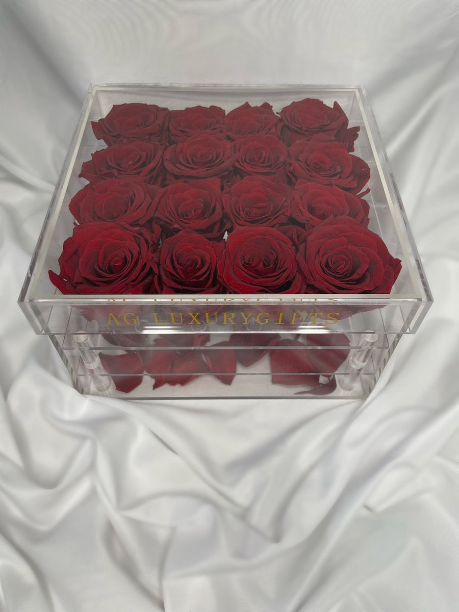 AG Luxurygifts Longlife flower box - acrylic box - rozen box - long ...