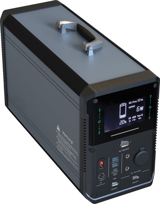 Merax SKA 1500T Draagbare Power Station 1500W - Compacte Powerbank | bol