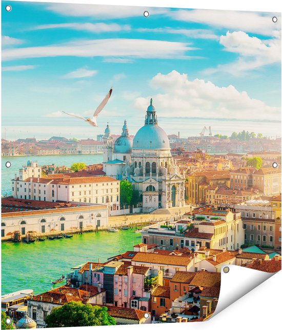 Gards Tuinposter Veneti Stad vanuit Boven - 90x90 cm - Tuindoek ...
