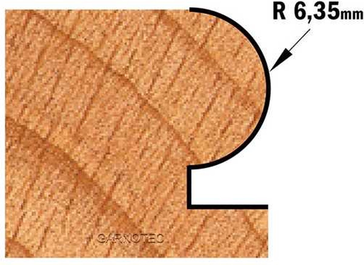 Hm halfronde frees Ø 28,6 mm. R= 6,35 (met lager) | bol.com