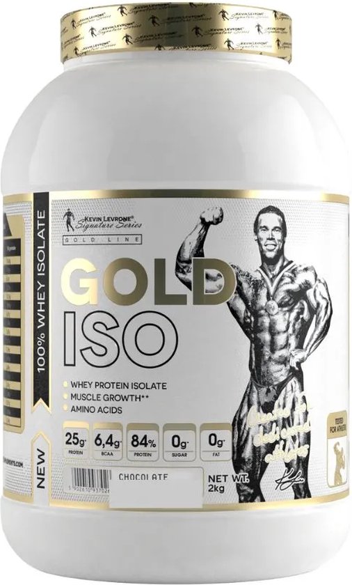 Kevin Levrone - Gold Line - Gold Iso - Eiwit isolaat Suikervrij ...