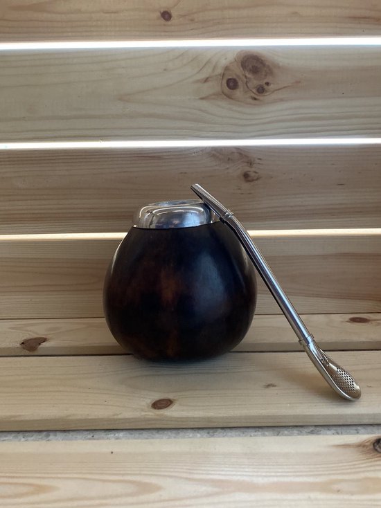 Originele Kalebas XXL voor Yerba Mate inclusief bombilla - Authentieke ...