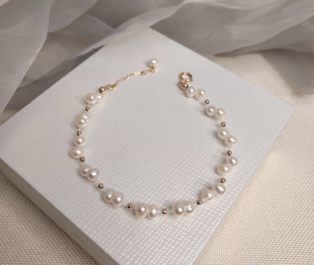 Nixnix - Parel armband - Echte parel - Pearl | bol.com