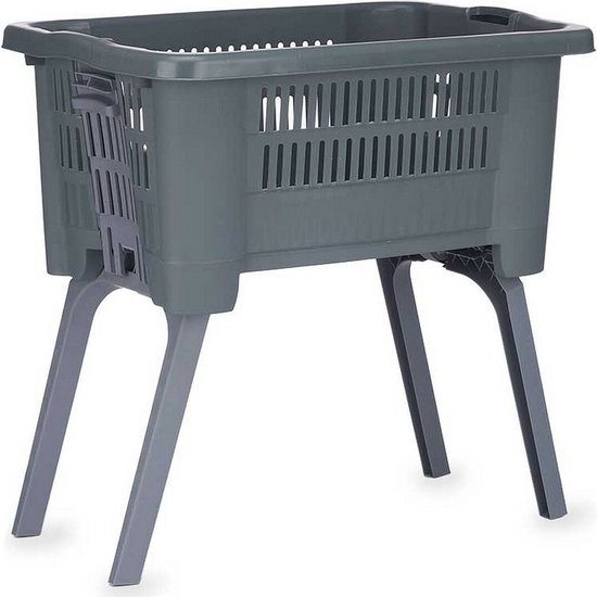 Wasmand Opvouwbaar Plastic 25 L Wit/Grijs | bol.com
