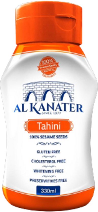 Al Kanater Tahini - 330g - 100% sesam - Glutenvrij | bol.com