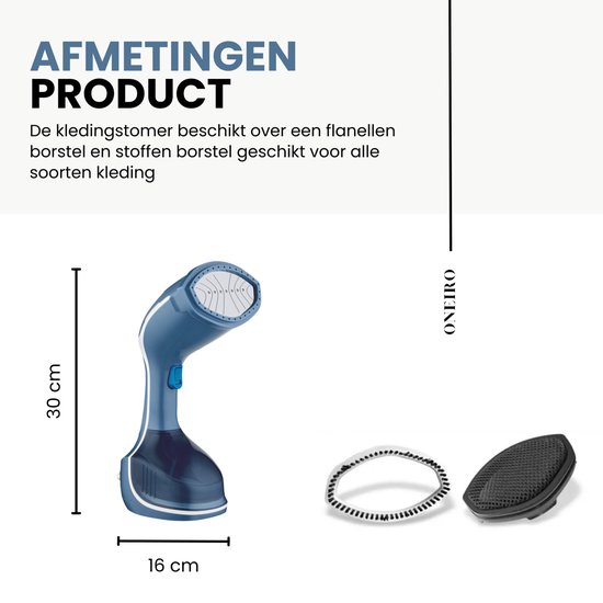 Oneiro's Kledingstomer & Reiniger LIMITED Edition Blue ™ - 30 x 16 x 14 ...