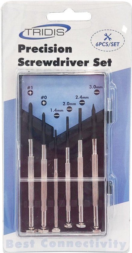 TRIDIS - TOOL SET SCREWDRIVER - 6PCS. PRECISION | bol