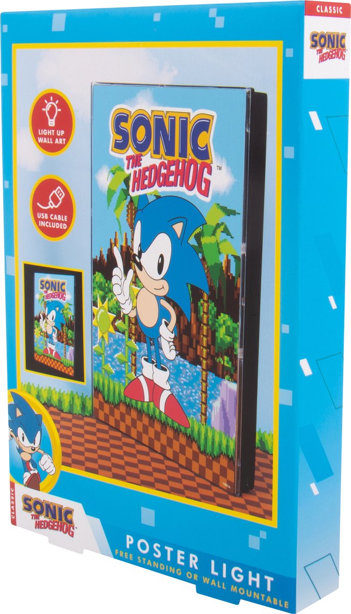 Sonic the Hedgehog - poster met verlichting | bol.com
