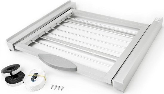 Roller - Aansluitframe wasmachine droger met waslijnrol - 60x60 cm ...