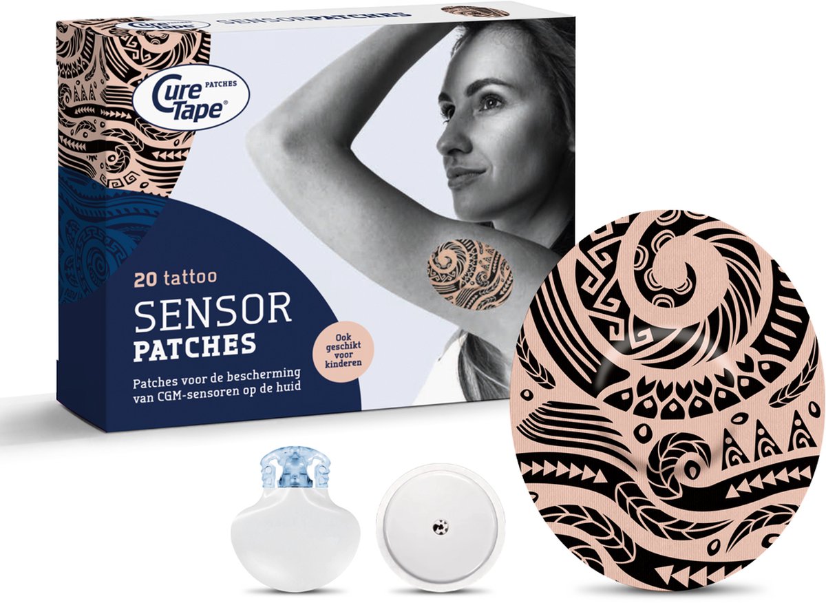 CureTape Patches ART - Sensor Pleisters - Tattoo - Pleisters voor ...