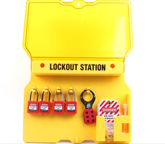 Lockout station - Wandmontage - LOTOTO - Loto - Lockout Tagout - Incl ...
