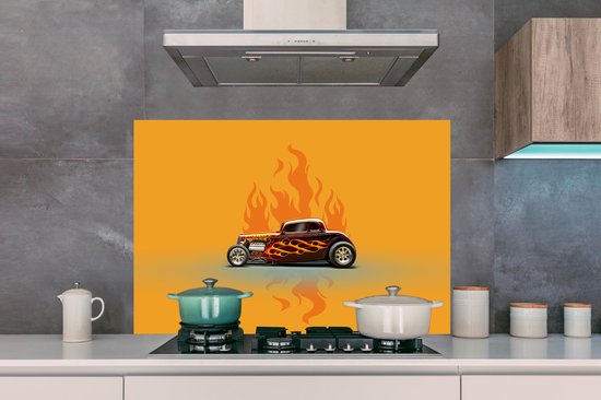 Spatscherm Keuken - Kookplaat Achterwand - Spatwand Fornuis - 120x80 cm ...