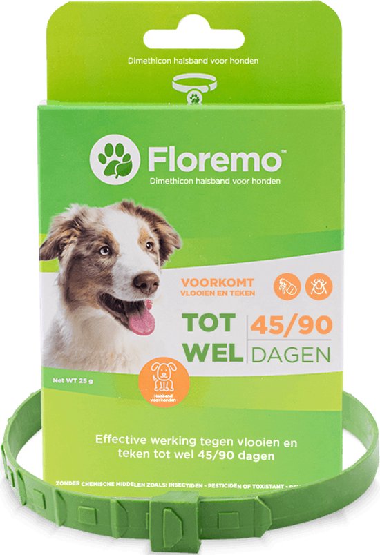 Floremo - Vlooien en Tekenband Hond - 3 Maanden Bescherming - Anti ...