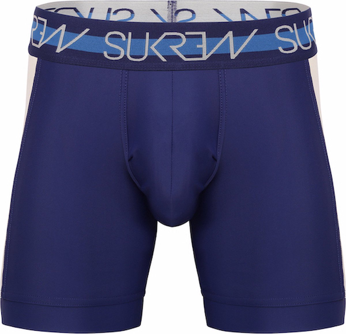 Sukrew Sprint Boxer Navy/Cream - Maat L - Heren Ondergoed - Boxer met ...
