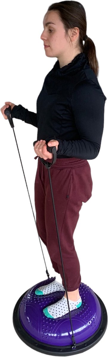 Bosu ball balans trainer - Paars - Fitness - Balance Board - Balansbord ...