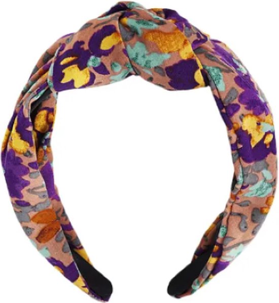 Haarband - Diadeem - Bloemen - Met Knoop - Roze | bol.com