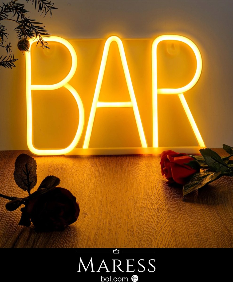 Neon verlichting bar - Neon wandlamp - Neon ligt - Led - Warm wit ...