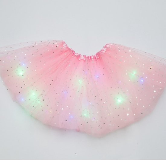 Tutu - Tutu Kind - Tutu Lichtjes - LED - Roze - Rokje - Rok - Rokken ...
