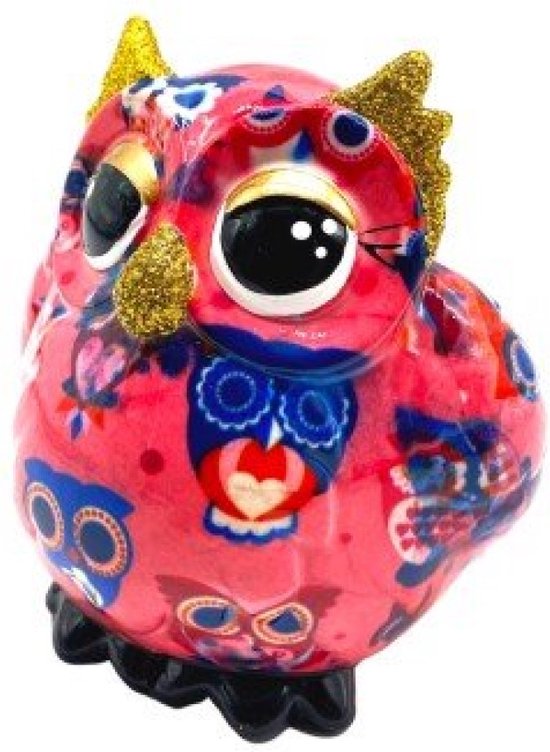 Pomme Pidou spaarpotje Uil Olive - SMALL - rose | bol