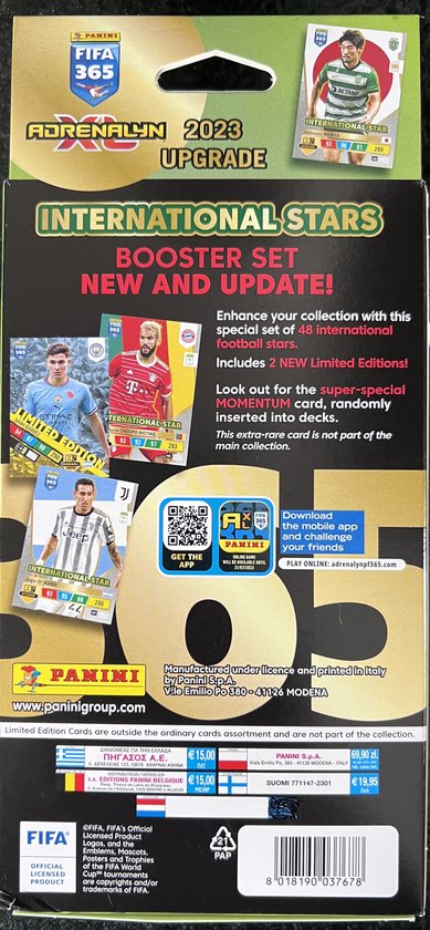 Panini Adrenalyn XL FIFA365 Upgrade International Stars | Games | bol