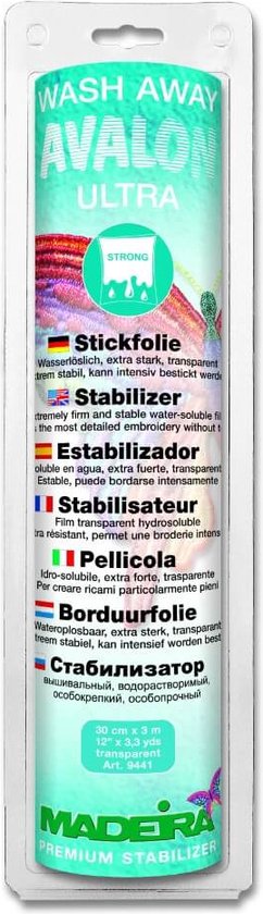 Borduurfolie Wateroplosbaar Avalon Ultra | bol