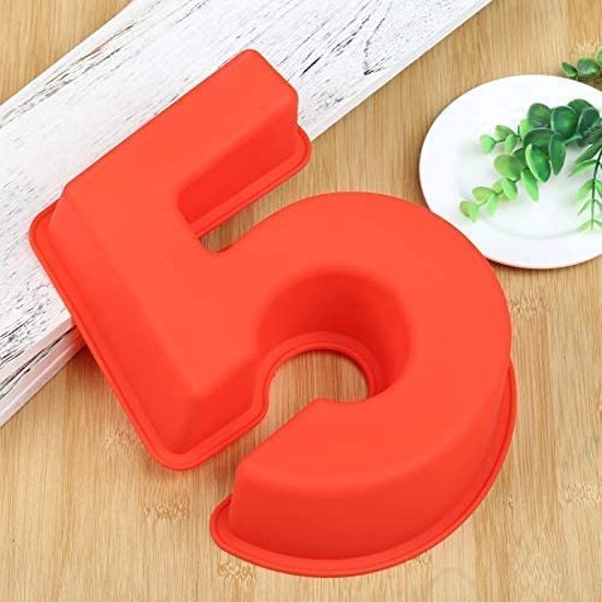 siliconen cijfers groot aantal 5 bakvormen nummers bakken verjaardag ...