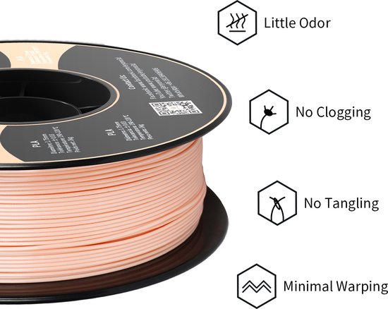 Eryone - Skin color - PLA Filament - 1.75mm 1kg - Voor 3D Printer en 3D ...