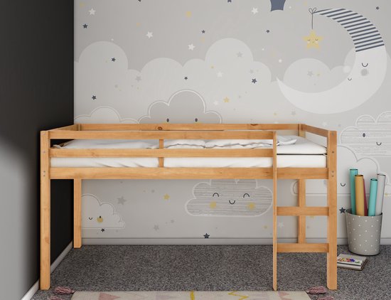 Alpi|Midsleeper 90x200 cm in Brown Pine | bol