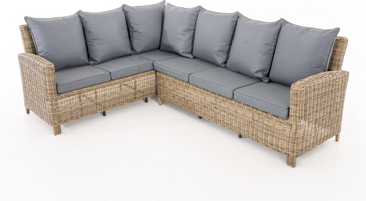 Loungebank Rotan - Iron grijs - Voor buiten - Tuinmeubelen - Wicker ...