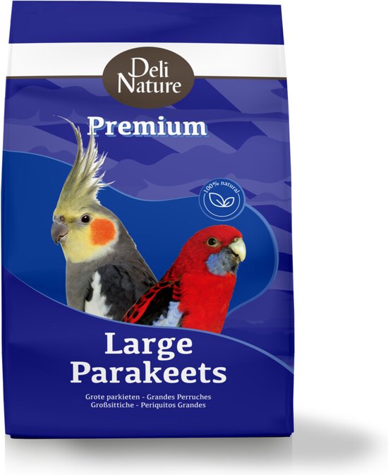 Deli Nature Premium Grote Parkiet - 4 x 4 kg - Voordeelverpakking | bol