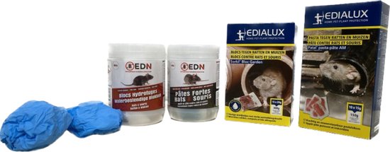 Set van 4 dozen professioneel rattenvergif | Eetlustbevorderend | bol.com