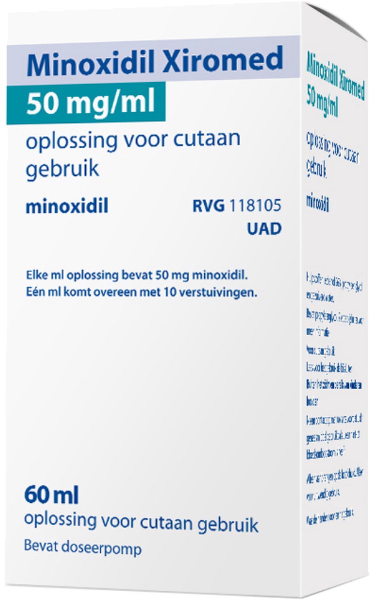 Minoxidil Xiromed 50 mg/ml - 1 x 60 ml | bol