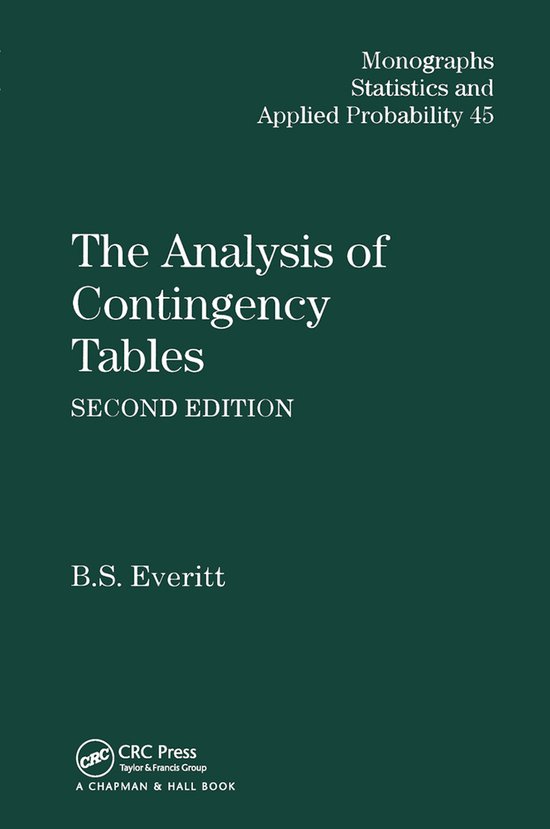 The Analysis of Contingency Tables, Brian S. Everitt | 9780367450410 | Boeken | bol