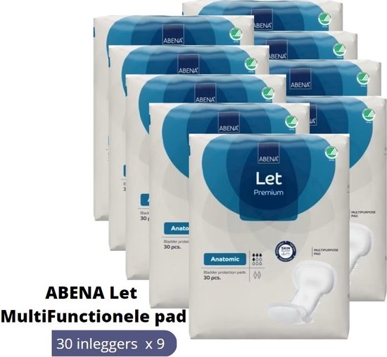 ABENA LET (Abri-Let) Anatomic, 270x inleggers, Karton, Anatomische ...