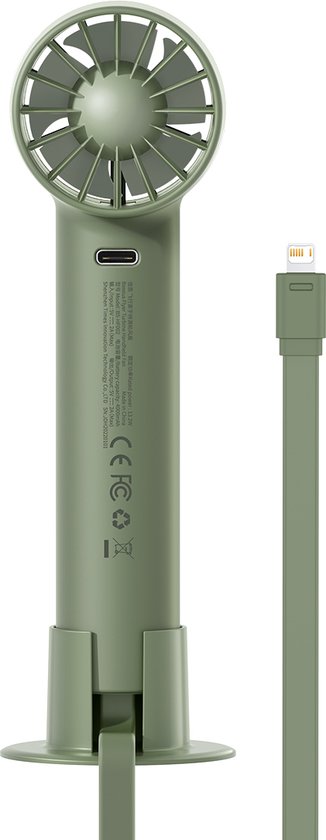 Baseus Draagbare Ventilator oplaadbaar - Handventilator Mini Bureau ...