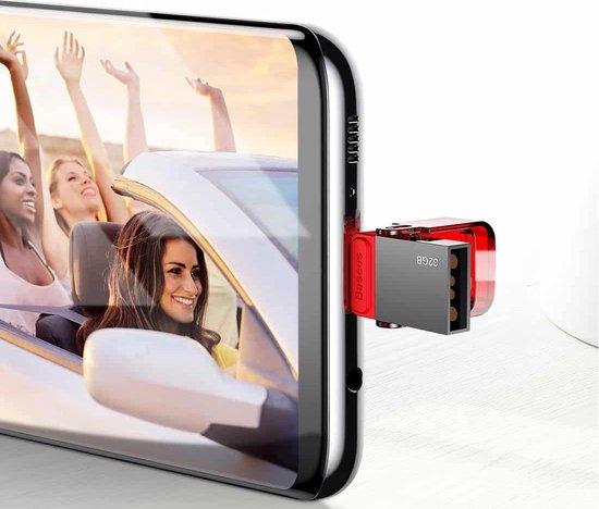 Baseus ACAPIPH-EA9 32 GB Red Hat USB-C / Type-C + USB 2.0-flashdisk ...