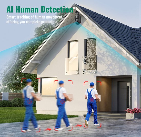 WINNES Beveiligingscamera - IP Camera - E27 Plug- Spy Camera - 2-Weg Audio - Beweeg en... | bol