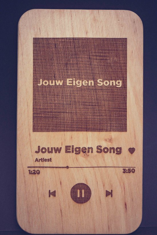 Spotiplank - Spotify plaat - Cadeau voor vriendin - gepersonaliseerd ...