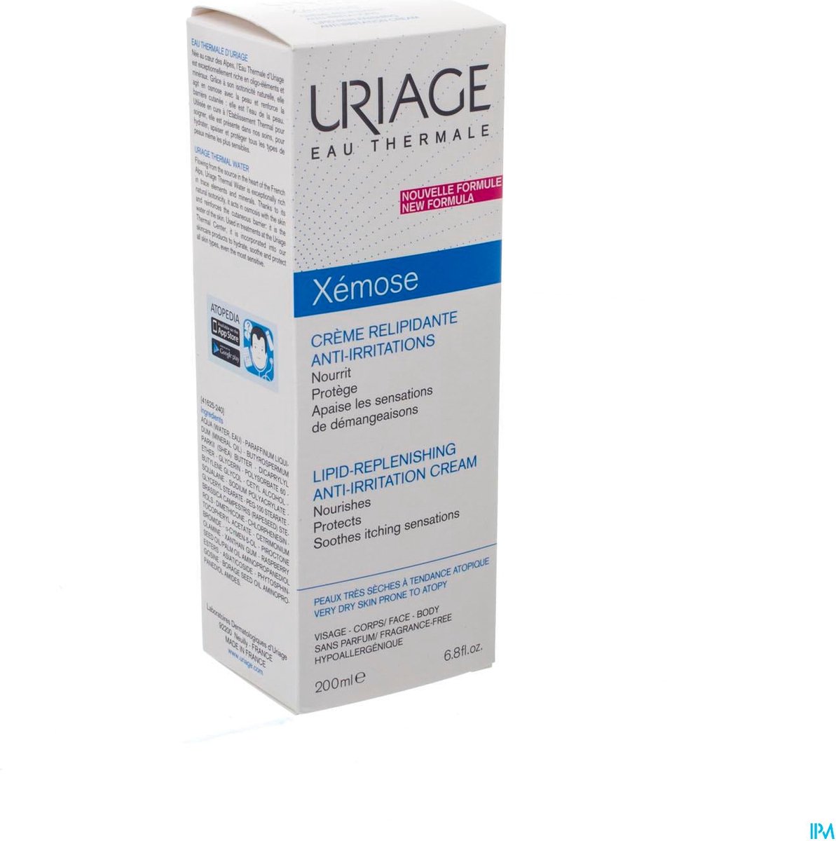 Uriage - Relief Soothing Cream For Very Dry Sensitive And Atopic Skin ...
