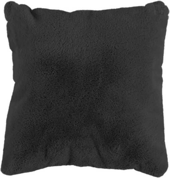 Heaven Fluffy Kussen – Luxe Hoogpolig Sierkussen - Antraciet Grijs ...