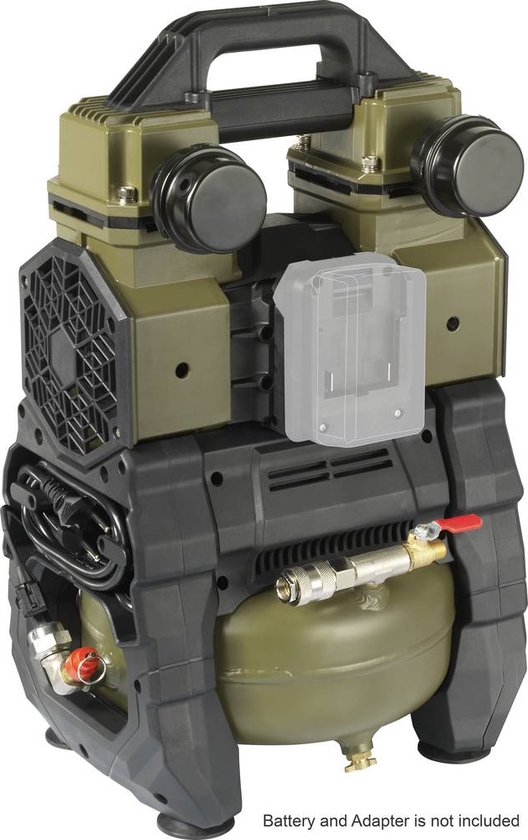 TOOLCRAFT DC1090M Pneumatische compressor 9 bar | bol