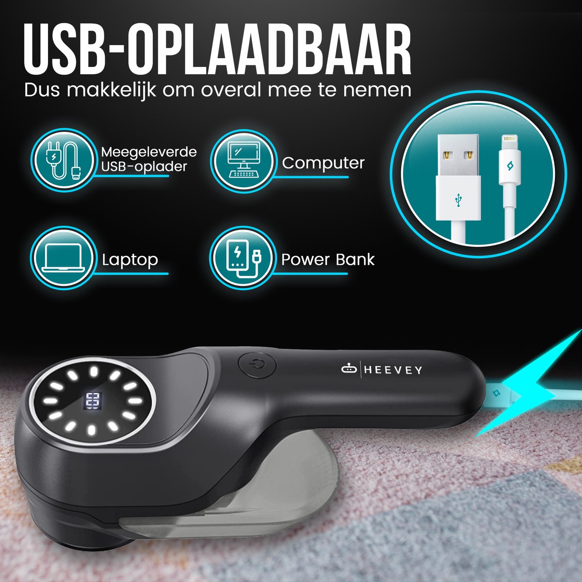 Heevey Premium Pluizenverwijderaar - Ontpluizer - Pluizentondeuse ...