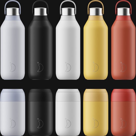 Chillys Series 2 - Drinkfles - Thermosfles - 500ml - Granite Grey | bol.com