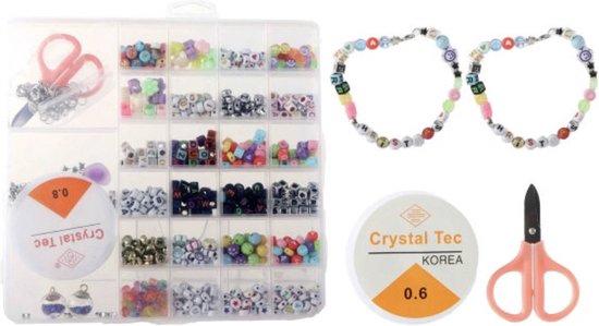 Kralen met Accessoires Doos - 24 stuks - Kralendoos - Knutselen & DIT ...