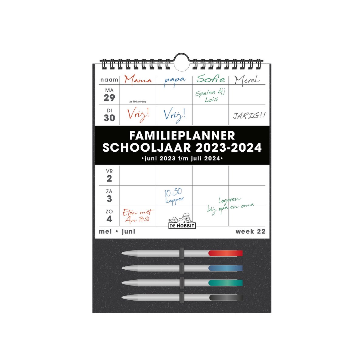 Familieplanner Schooljaar 2023-2024 A4 Wit | bol.com