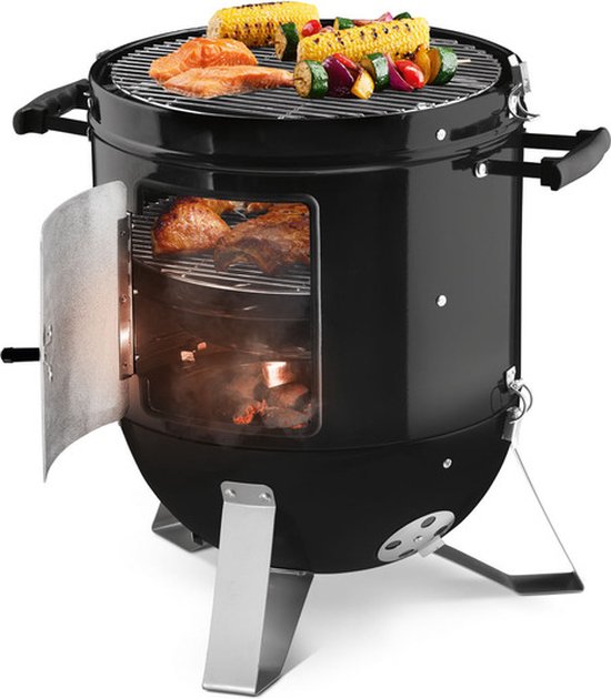 GRILLMEISTER Rookoven Ø40 cm - smoker - smoker bbq - bbq houtskool ...