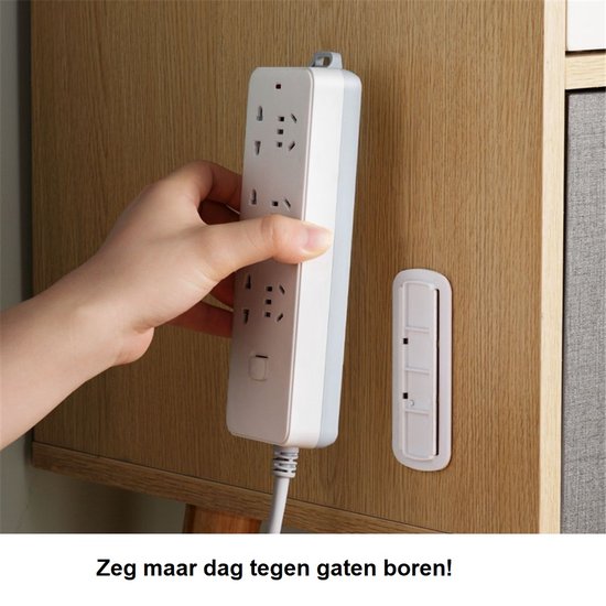 6x Wit Ophangsysteem - Bevestigingsmateriaal - Zelfklevende muurhaak ...